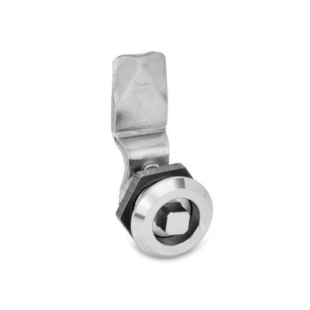 GN 115 Stainless Steel AISI 316Ti Cam Latches, Operation with Socket ...