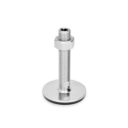 GN 41 Metric Thread, Stainless Steel Leveling Feet, Tapped Socket or ...