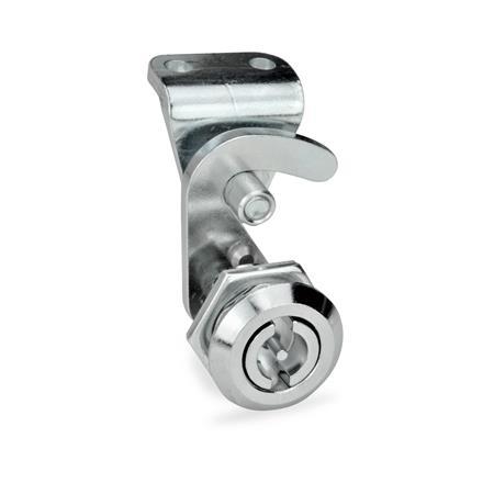 GN 115.8 Zinc Die-Cast Cam Latches with Hook, Operation with Socket Key ...