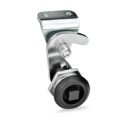 GN 115.8 Zinc Die-Cast Cam Latches with Hook, Operation with Socket Key ...