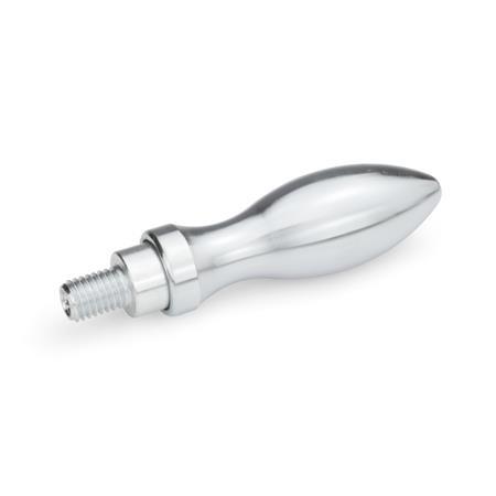 DIN 98 Steel, Aluminum or Plastic Revolving Handles with Plain or ...
