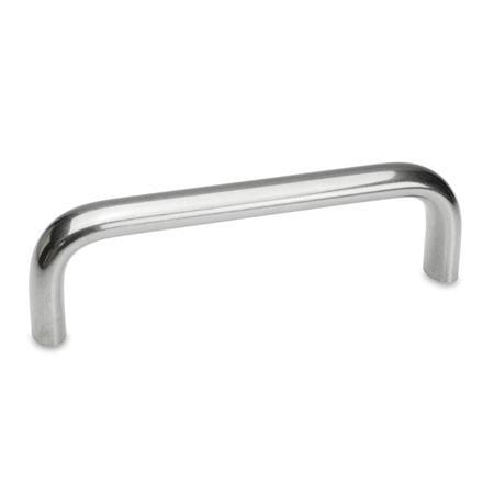 GN 565.5 Stainless Steel Cabinet U- Handles, with Tapped or ...