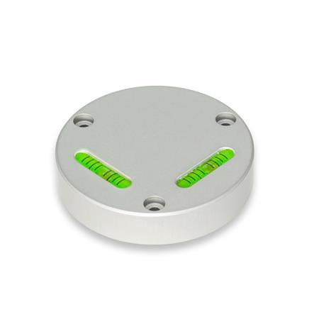 GN 2276 Aluminum Cross Spirit Levels, with Mounting Holes | JW Winco ...