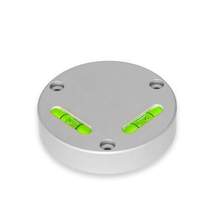 GN 2276 Aluminum Cross Spirit Levels, with Mounting Holes | JW Winco ...