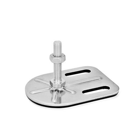 GN 43 Metric Thread, Stainless Steel Leveling Feet, Tapped Socket or ...