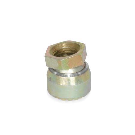 STP Steel / Stainless Steel Toggle Pads, Serrated | JW Winco Standard Parts