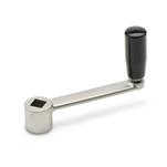 DIN 469 Cast Iron Straight Crank Handles, with Fixed or Revolving Handle, with Round or Square ...