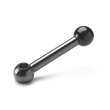 DIN 6337 Steel Ball Levers, Tapped or Plain Bore Type | JW Winco ...