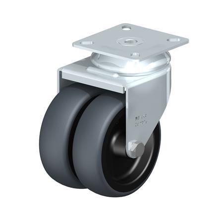 Light Duty Twin Wheel Swivel Casters LDA-TPA | JW Winco