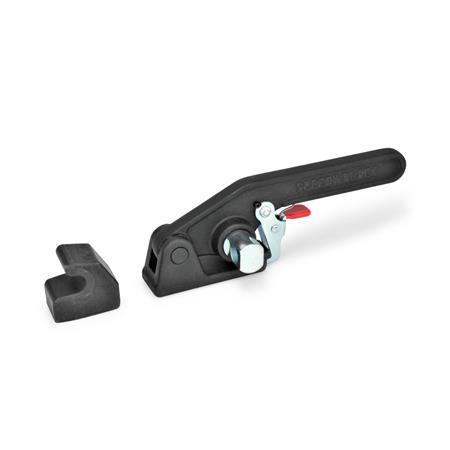 GN 852.3 Steel Heavy Duty Latch Type Toggle Clamps, with Safety Hook ...