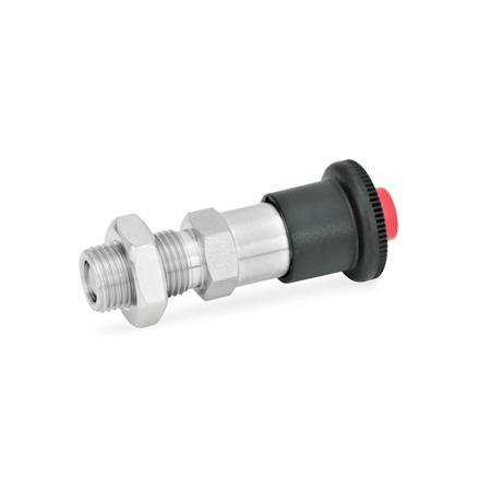 GN 414.1 Stainless Steel Safety Lock Indexing Plungers, with Push ...