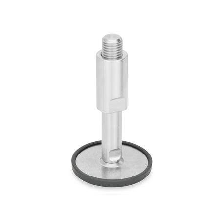 GN 41 Metric Thread, Stainless Steel Leveling Feet, Tapped Socket or ...