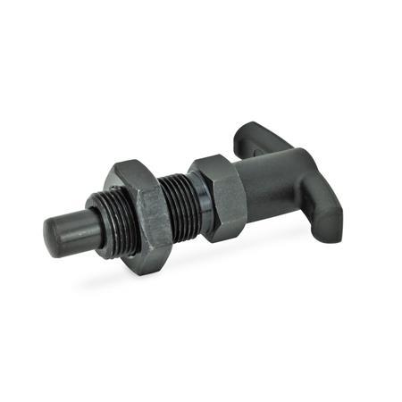 GN 817.4 Steel Indexing Plungers, Lock-Out and Non Lock-Out, with T ...