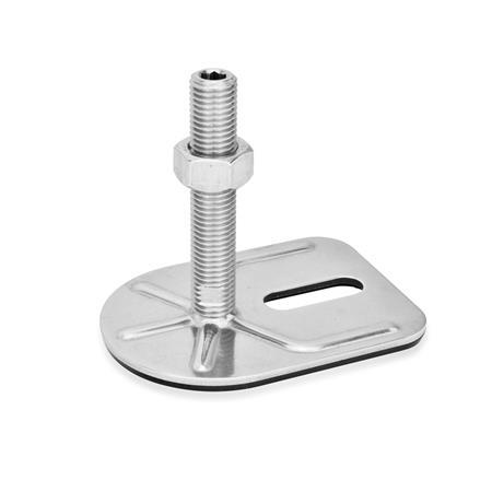 GN 43 Inch Thread, Stainless Steel Leveling Feet, Tapped Socket or ...