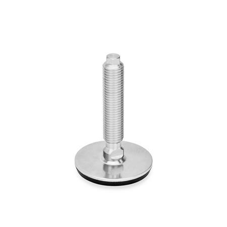 GN 41 Metric Thread, Stainless Steel Leveling Feet, Tapped Socket or ...