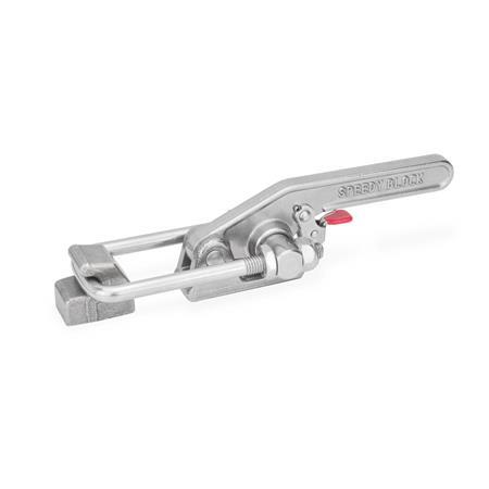 GN 852.3 Stainless Steel Heavy Duty Latch Type Toggle Clamps, with Safety Hook | JW Winco ...