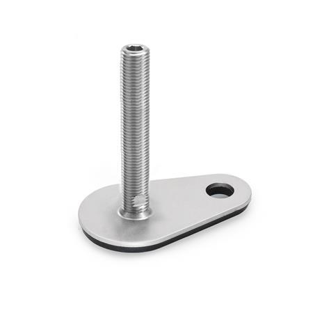 GN 43 Metric Thread, Stainless Steel AISI 304 Leveling Feet, Tapped ...