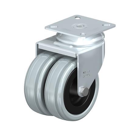 Twin Wheel Swivel Casters LDA-VPA | JW Winco