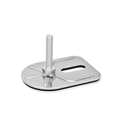 GN 43 Inch Thread, Stainless Steel Leveling Feet, Tapped Socket or ...