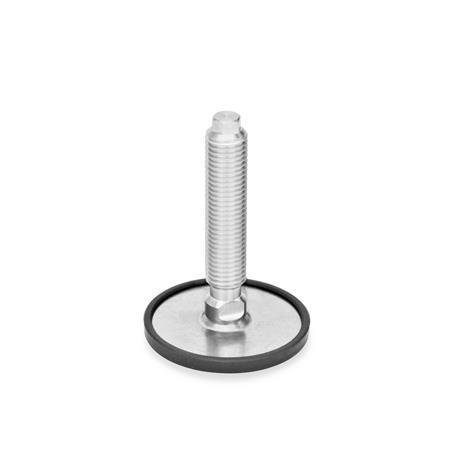 GN 41 Metric Thread, Stainless Steel Leveling Feet, Tapped Socket or ...