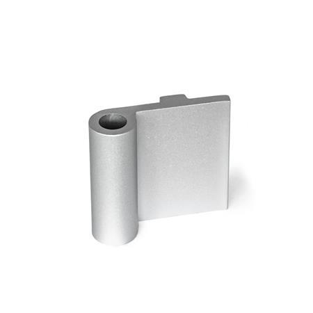 GN 2291 Aluminum Hinge Wings, for Use with Aluminum Profiles / Panel ...