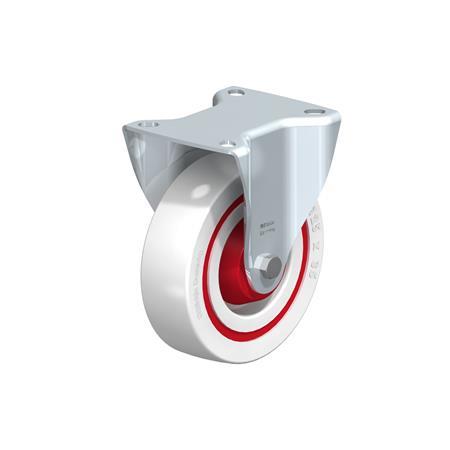 Noise Absorbing Fixed Casters B-POW | JW Winco