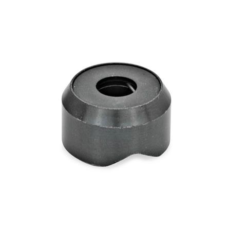 GN 6311.1 Steel Thrust Pads, for DIN 6332 Grub Screws or DIN 6304 / DIN ...