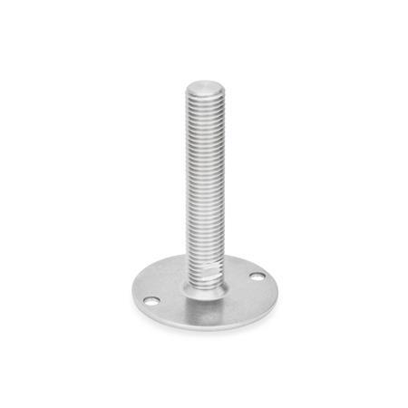 GN 41 Metric Thread, Stainless Steel Leveling Feet, Tapped Socket or ...