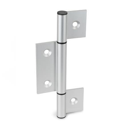 GN 2295 Aluminum Triple Winged Hinges, for Profile Systems / Panel ...