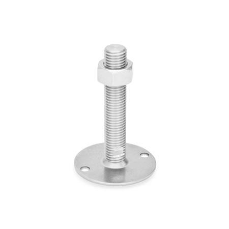 GN 41 Metric Thread, Stainless Steel Leveling Feet, Tapped Socket or ...