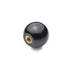 DIN 319 Plastic Ball Knobs, Tapped Hole or Tapped Insert Type | JW Winco Standard Parts